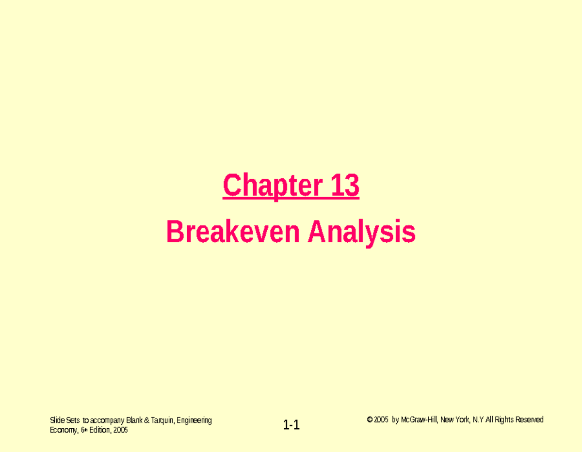 Chapter 13 - god - Slide Sets to accompany Blank & Tarquin, Engineering ...