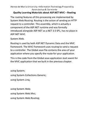 Quality Learning Materials About ASP.NET MVC - Caching - Aaron Joshua B ...