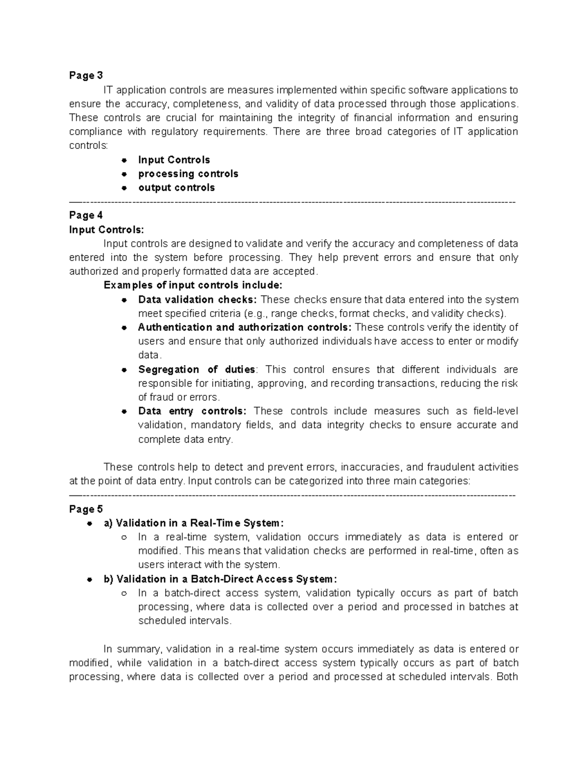 Script FOR CIS Report Chapter 7 - Page 3 IT application controls are measures implemented within ...