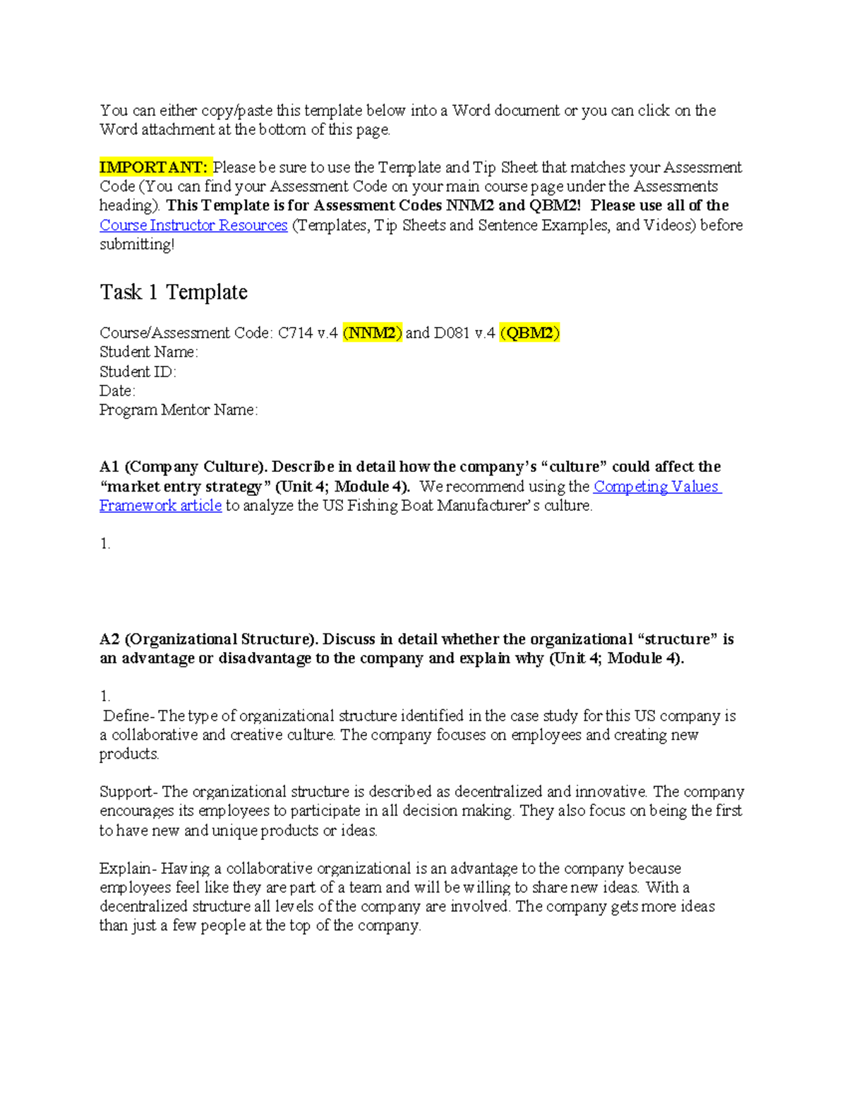 Task 1 - Task 1 responses - You can either copy/paste this template ...