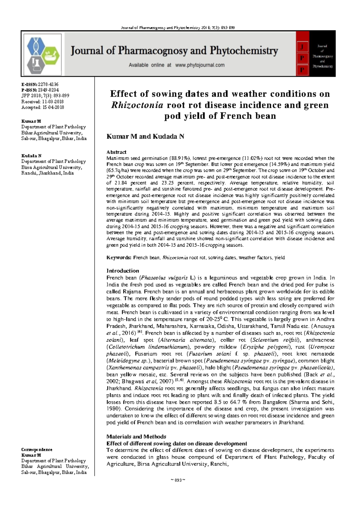 7 2 517 221 - Paper work - Journal of Pharmacognosy and Phytochemistry ...
