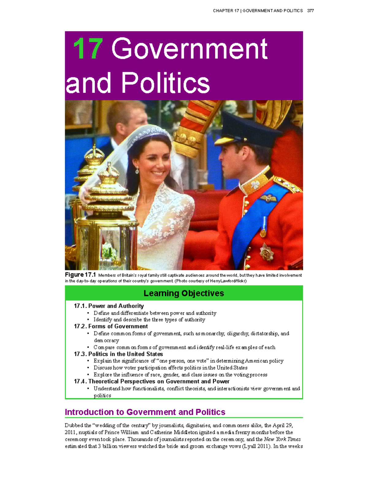 Sociology textbook -64 Lecture Notes - 17 Government and Politics ...