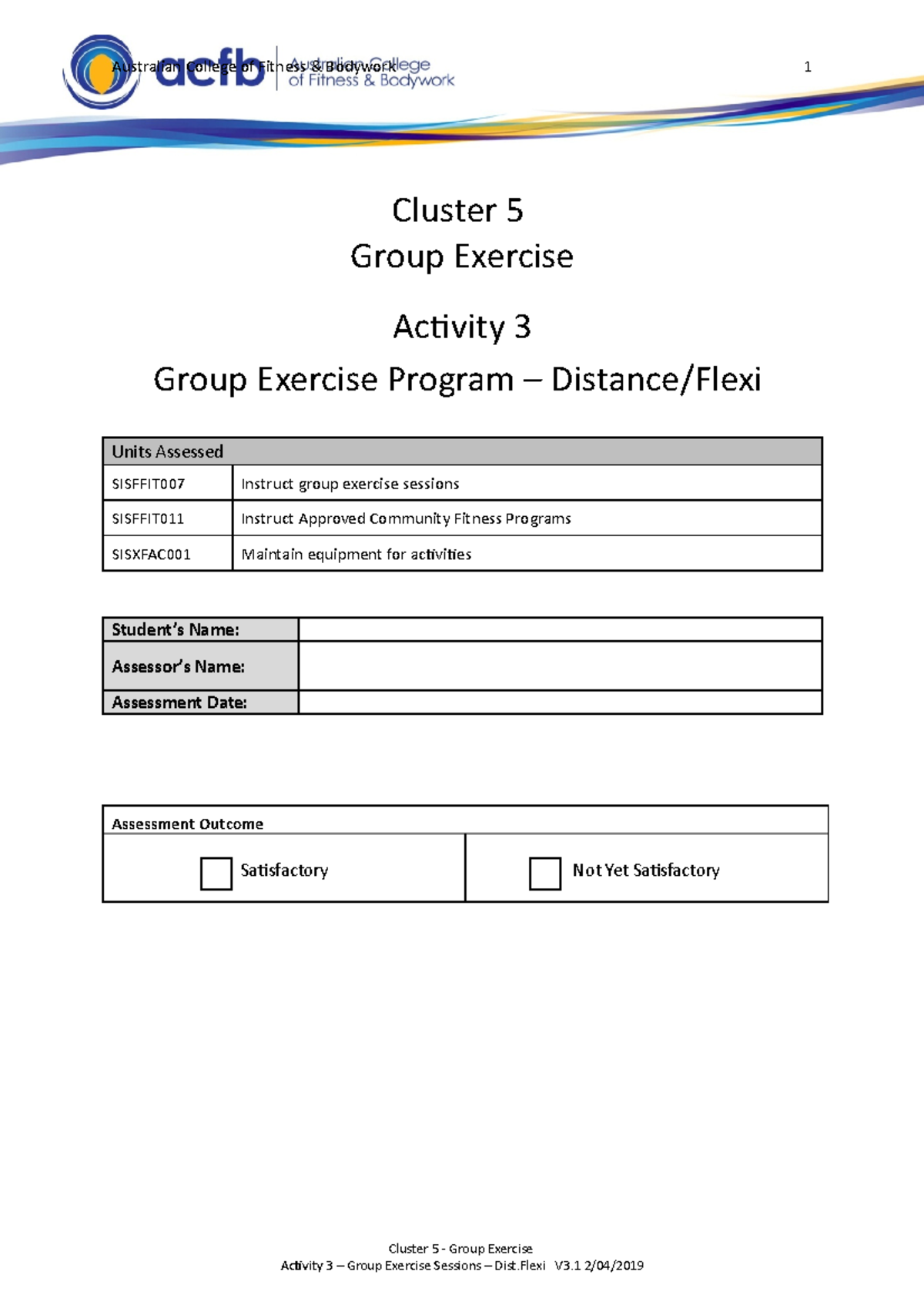 Cluster 5 - Activity 3 Part 1 2 - Group Exercise Practical ...