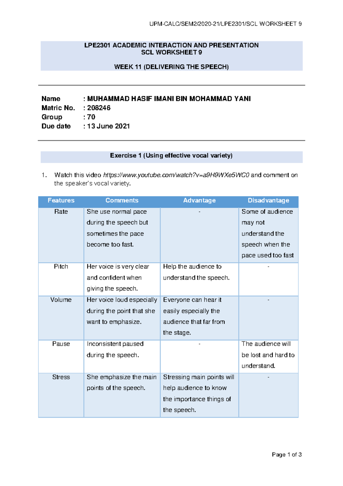 LPE2301 SCL Worksheet 9 SEM2812793791283798927219 01293898 - UPM-CALC ...