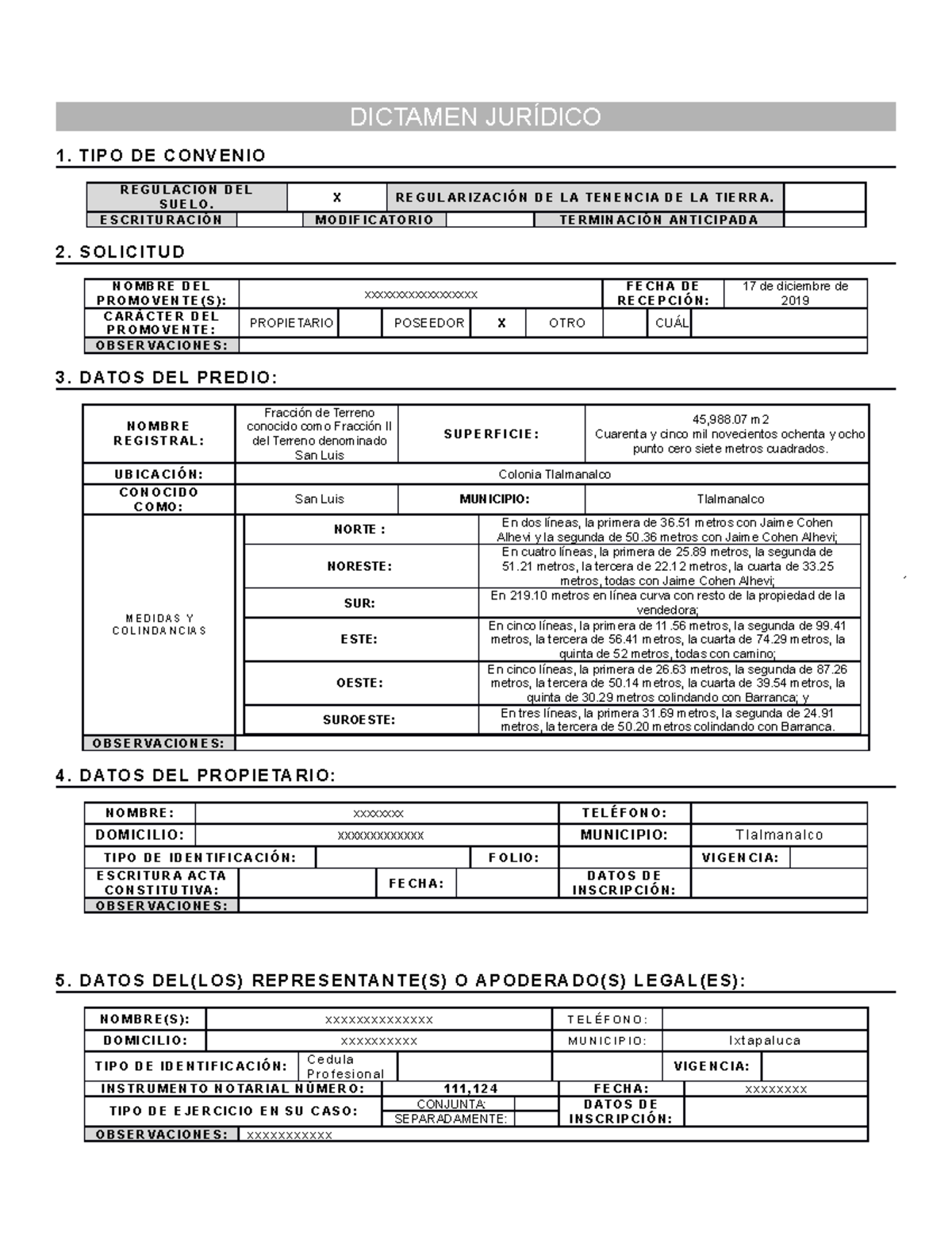 Formato Dictamen Jurídico 03 - DICTAMEN JURÍDICO 1. TIPO DE CONVENIO R E G U L A C I Ó N D E L S ...