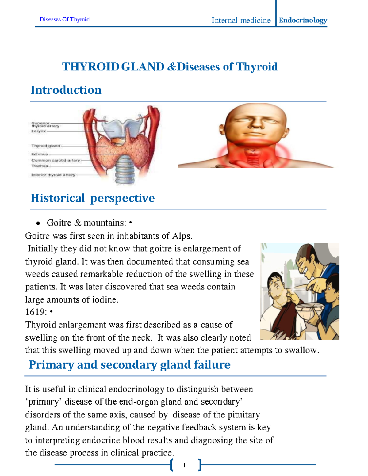myxedema deasease - THYROID GLAND &Diseases of Thyroid Introduction ...