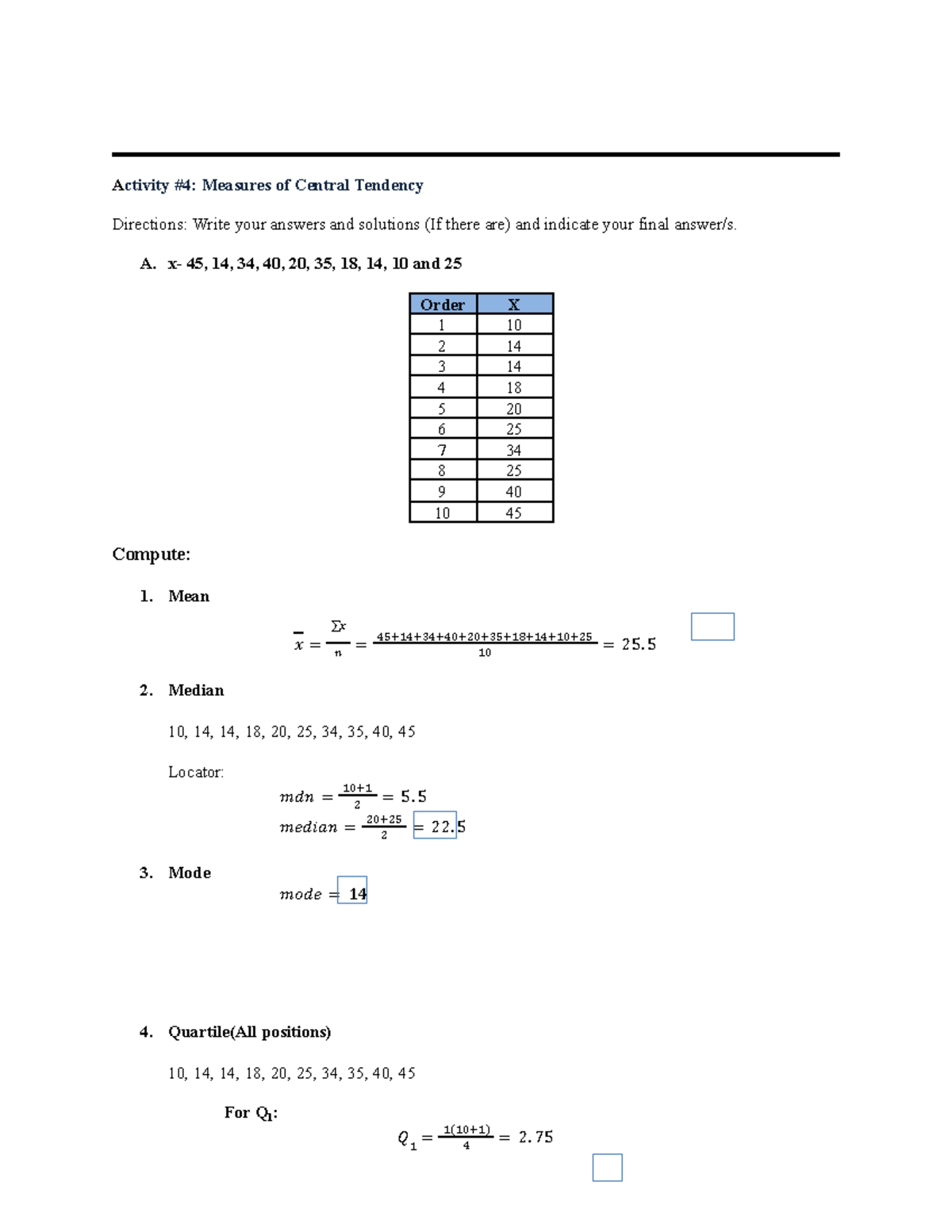 EDA Activity No. 4 - Activity #4: Measures of Central Tendency ...