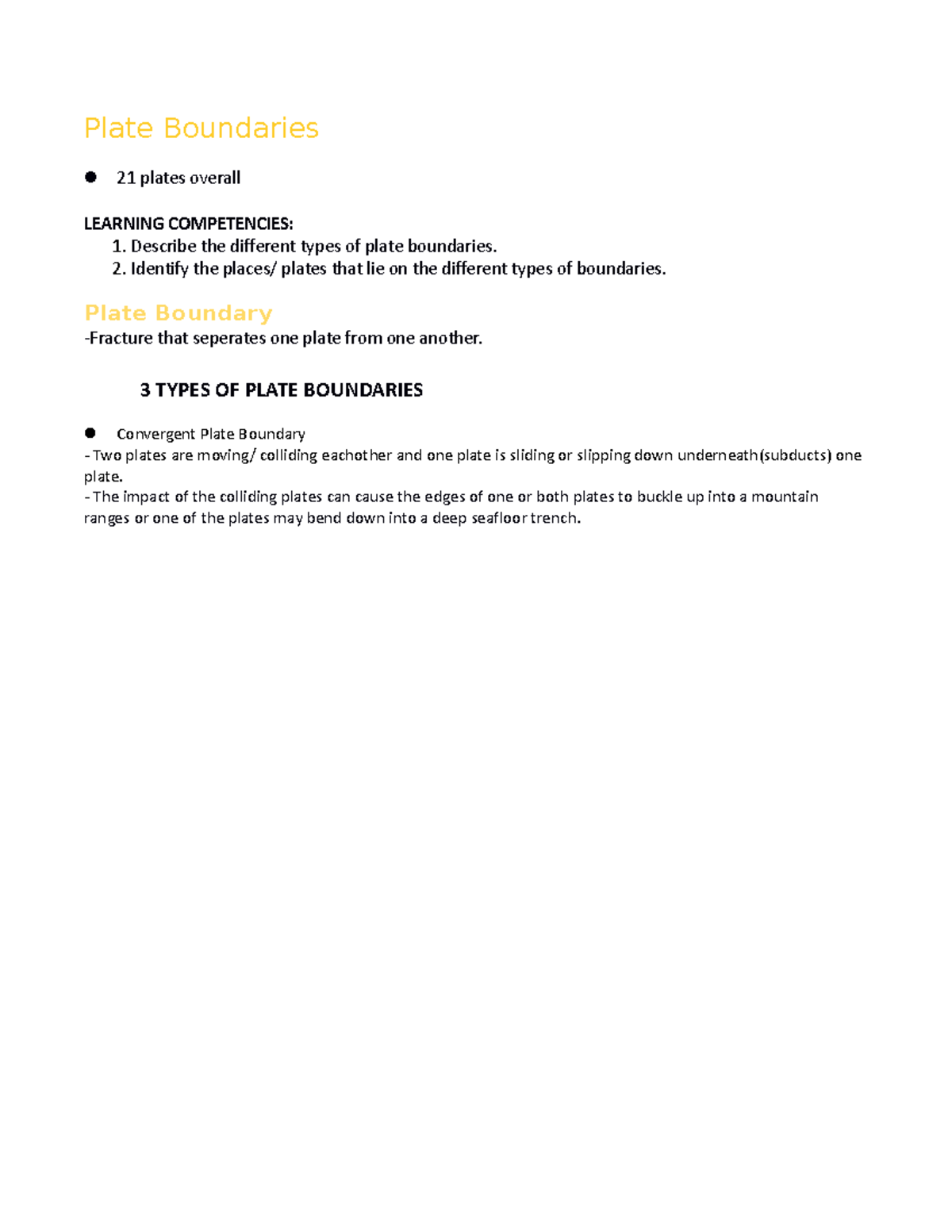 Plate-Boundaries - hope this help - Plate Boundaries 21 plates overall ...