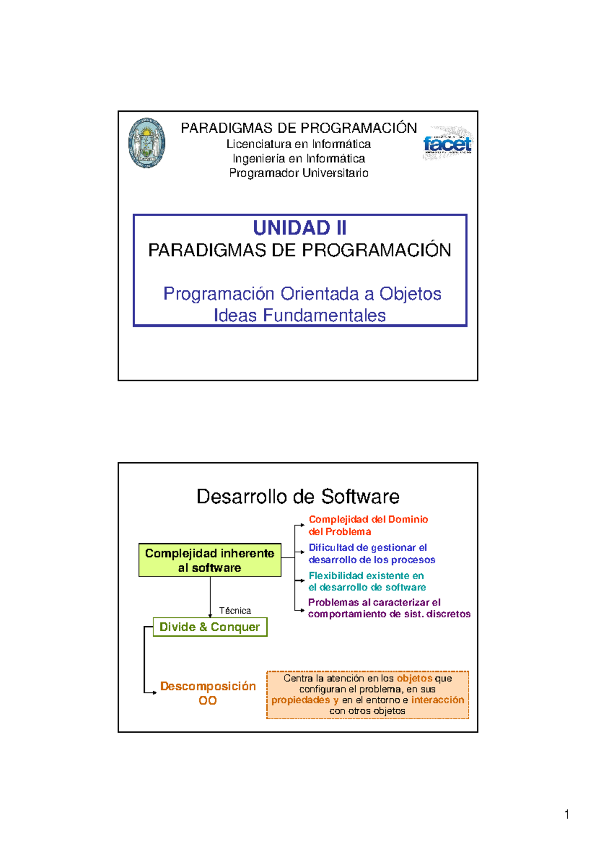 L2.V2.Programacion OO - PARADIGMAS DE PROGRAMACIÓN Licenciatura en ...