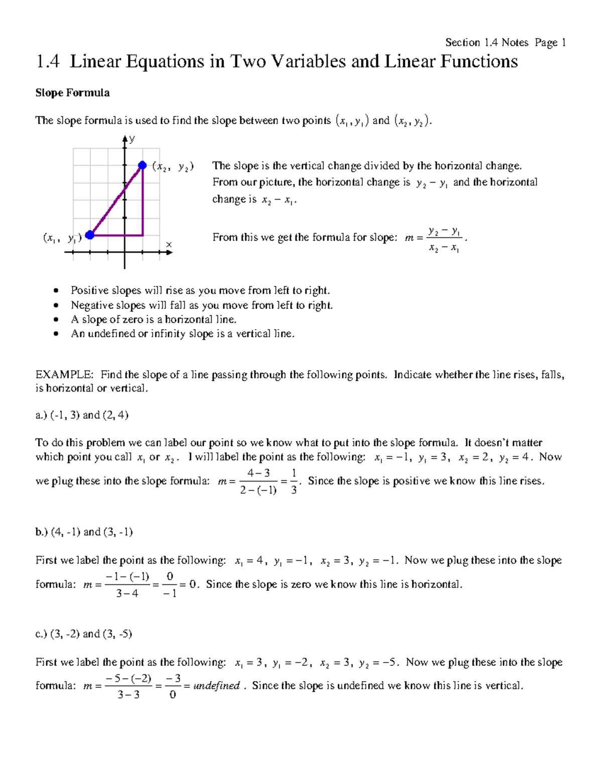 Linear Equations in Two Variables and Linear Functions - Studocu