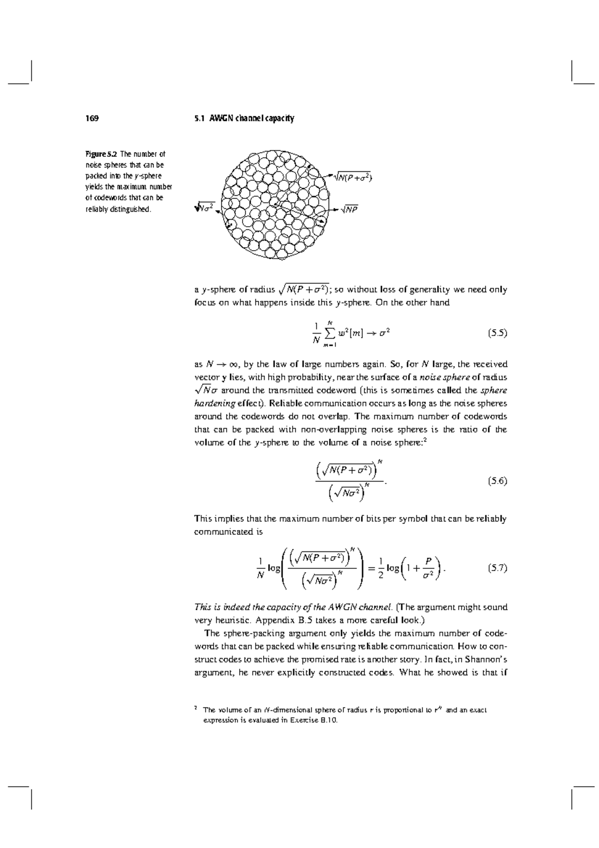 Wireless Communication- Lecture 17 - 169 5 AWGN channel capacity Figure ...