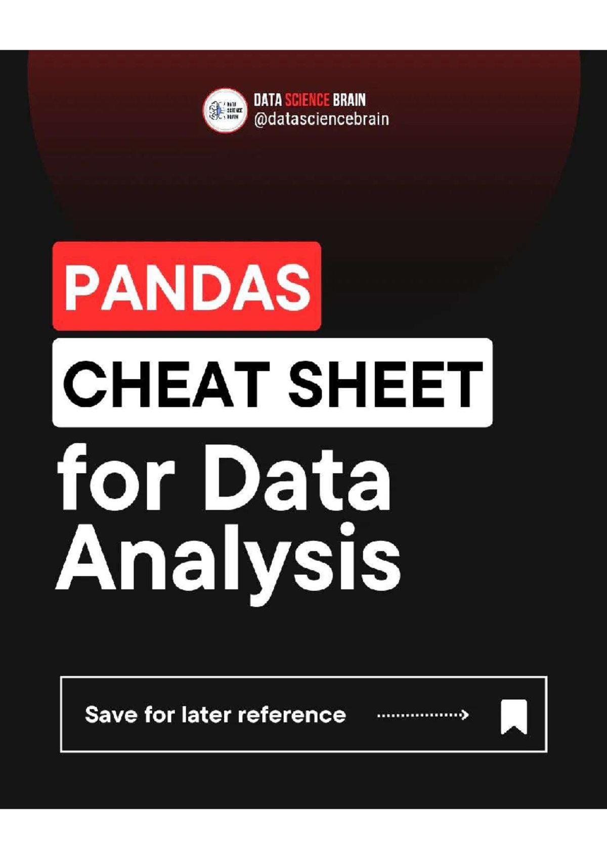 Pandas cheat sheet - Laboratory Practice III - Studocu