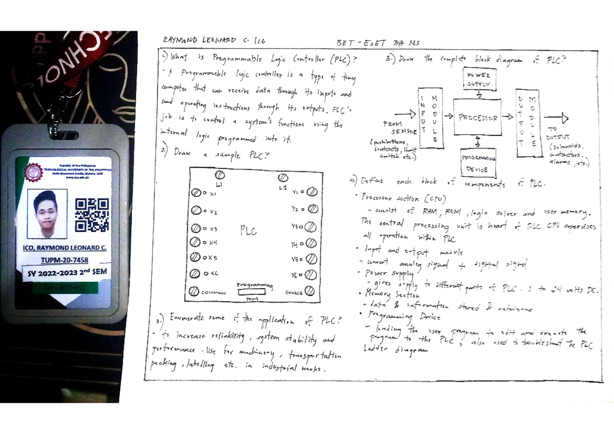 ICO ACT1 - Lesson - Bachelor of Engineering Technology Major in Electronic Communications ...