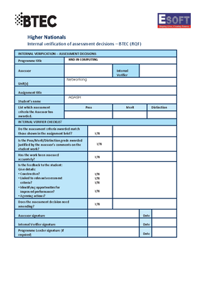 Networking Assignment -1st semester - Pearson Higher Nationals in Computing Unit 02: Networking ...
