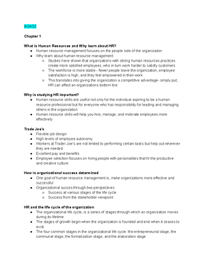 Operations management notes - 1/18/ Chapter 1 Operations management ...