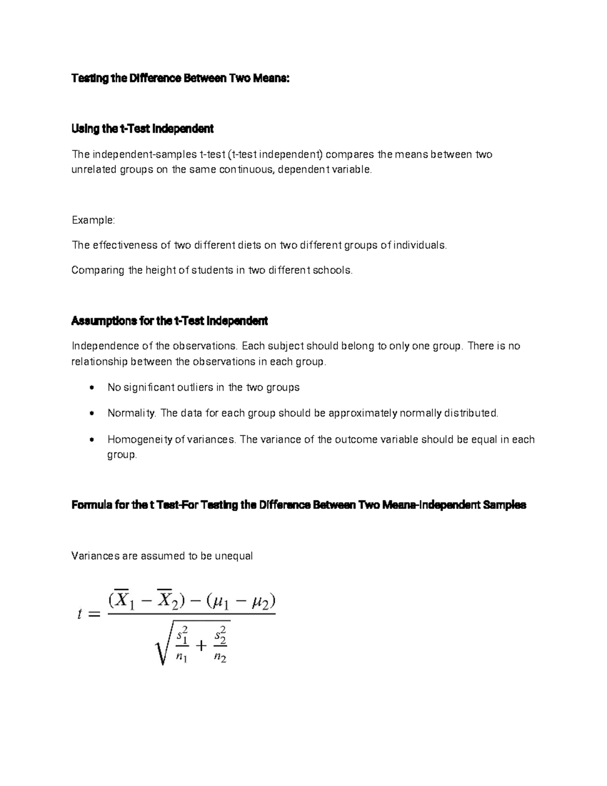 Stat-WPS Office - T-test Independent - Testing the Difference Between ...