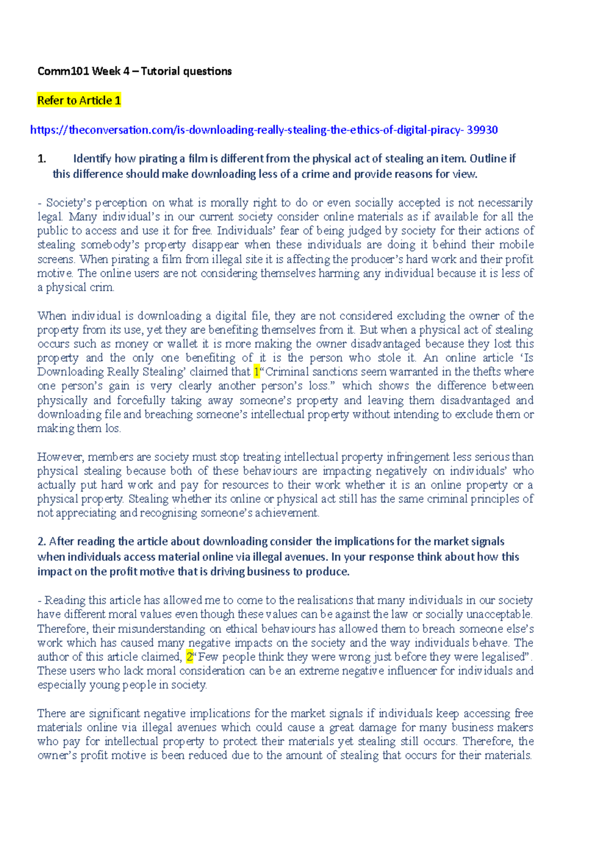 Comm101 Week 4 - Ponzi schem - Comm101 Week 4 – Tutorial questions ...