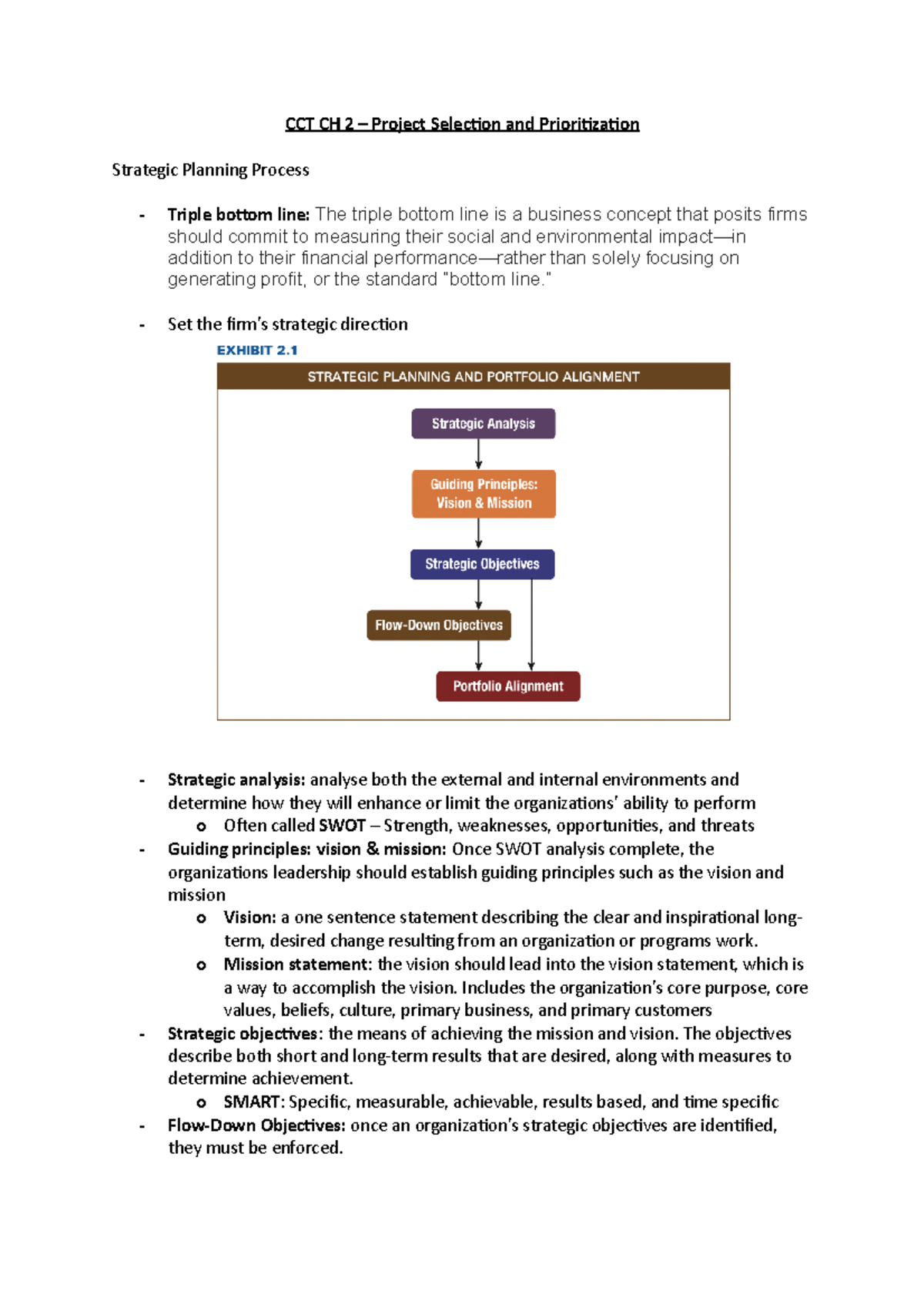 CCT CH 2 - Summaries of the very long course chapters, - CCT CH 2 ...