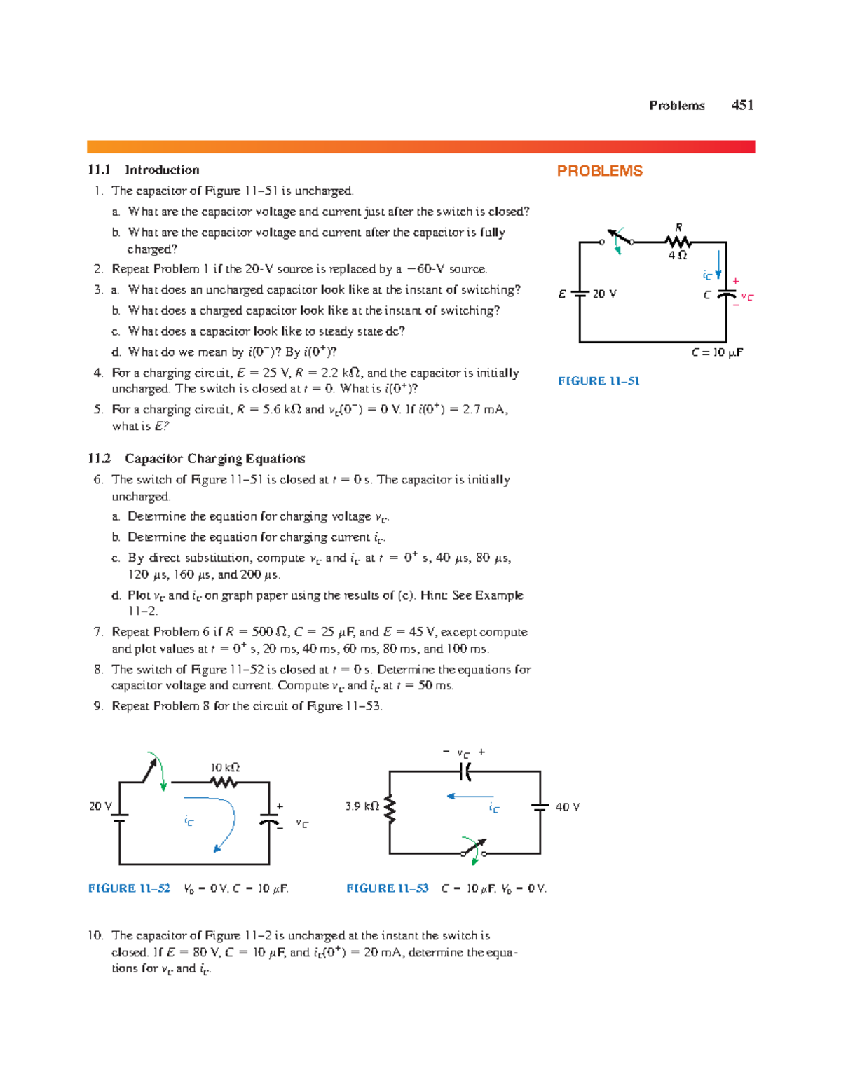 Circuit Analysis (34) - Problems 451 11 Introduction PROBLEMS The ...