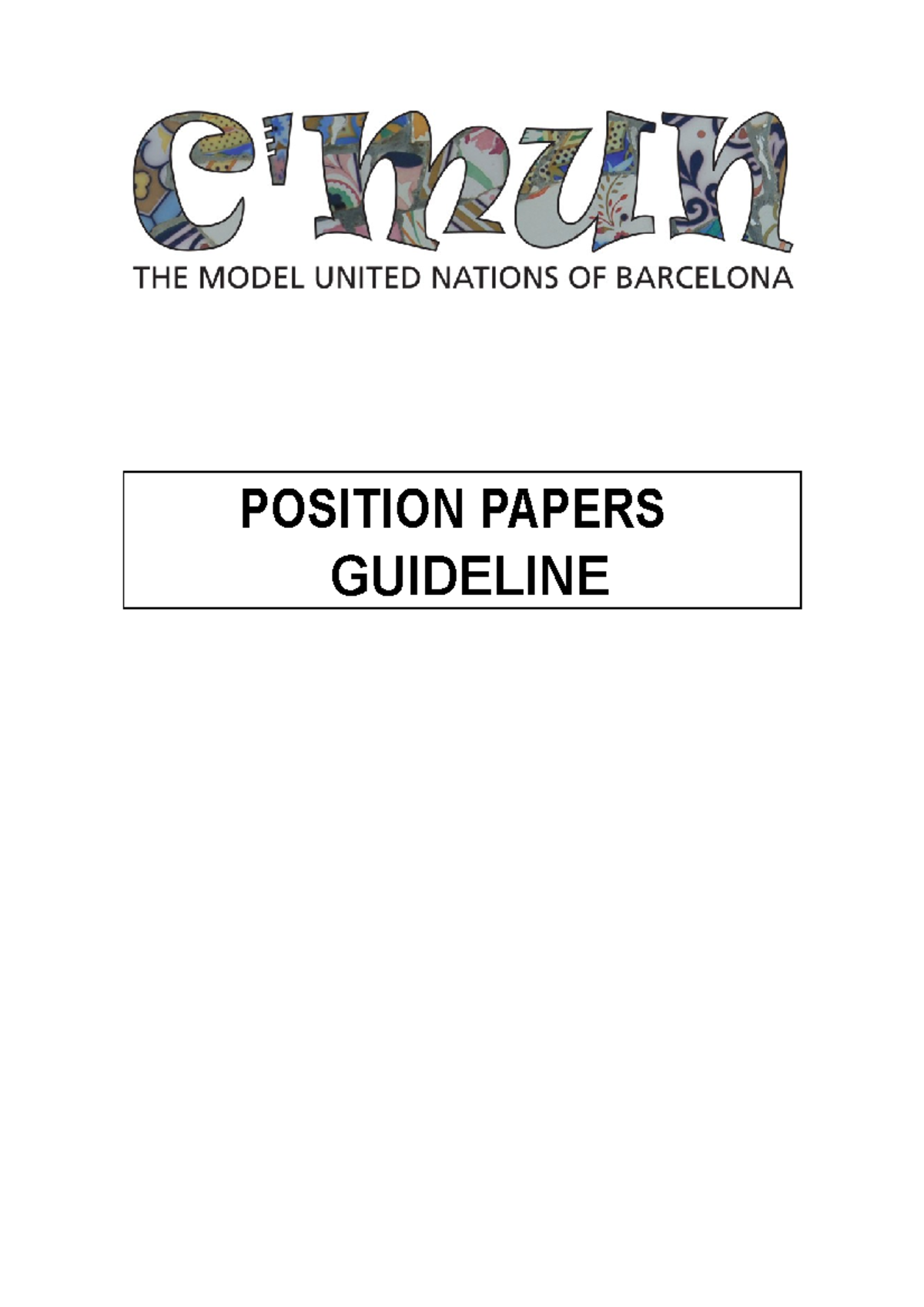 (1) Position paper guidelines - POSITION PAPERS GUIDELINE What you have ...