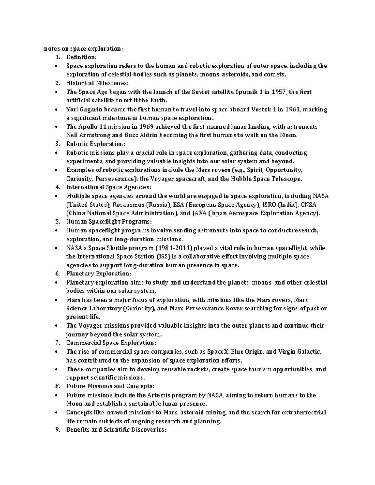 notes-on-space-exploration-definition-space-exploration-refers-to
