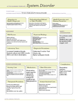 ATI System Disorder: Congestive Heart Failure - ACTIVE LEARNING ...
