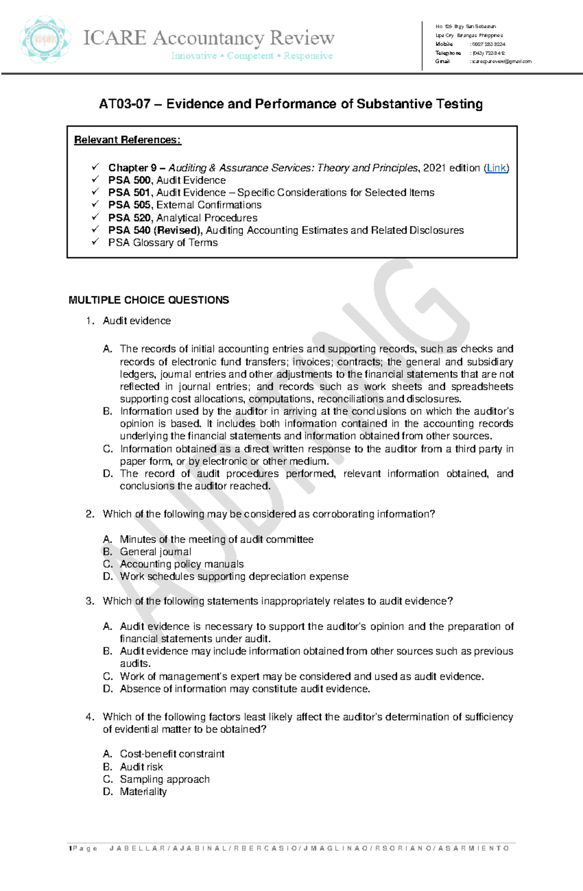 Substantive Evidence: Know the Facts