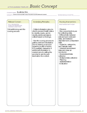 A Overview of community health nursing - ACTIVE LEARNING TEMPLATES ...