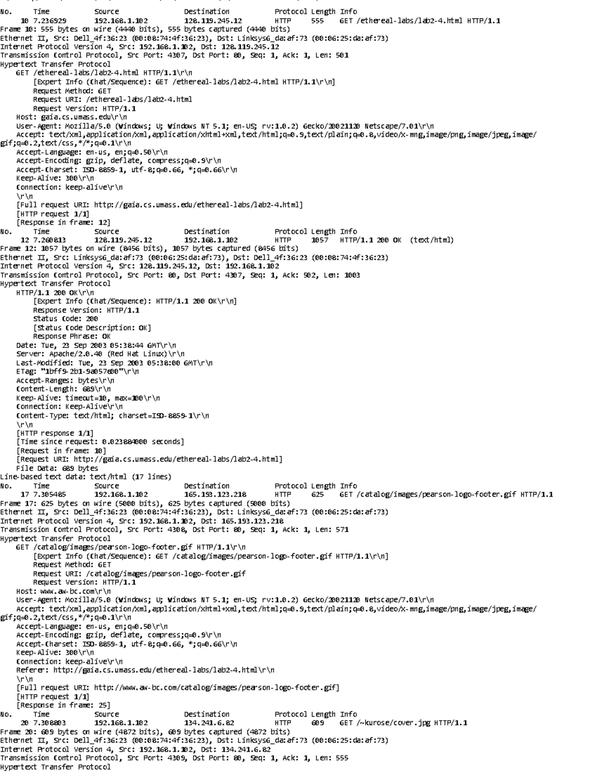 Trace 4 - adsf - D:\Univ ersity \3rd Year\1st Semester\C omputer Network Lab\Lab1\wireshark ...