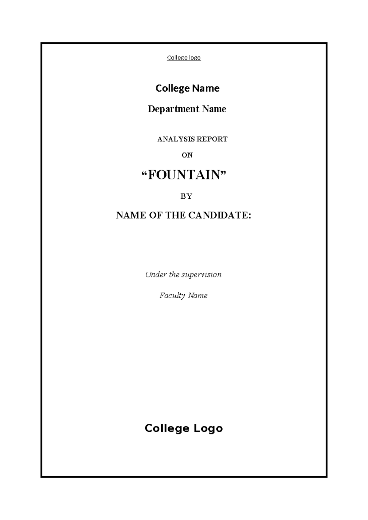 CG Mini Project (Second Year Computer Engineering) - College logo ...