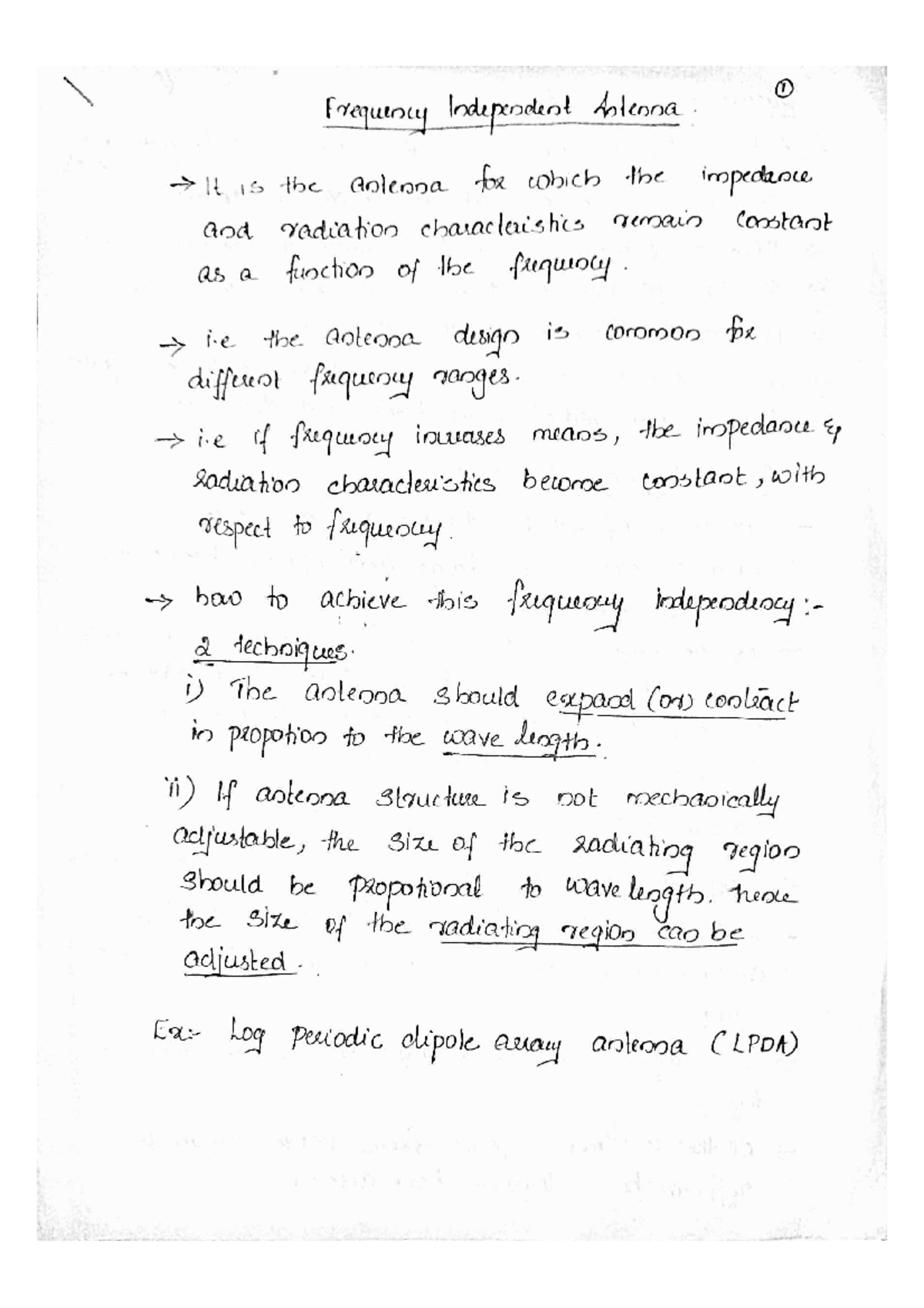 Module 2 - 1 Frequency Independent Antenna It is the antenna fox which ...