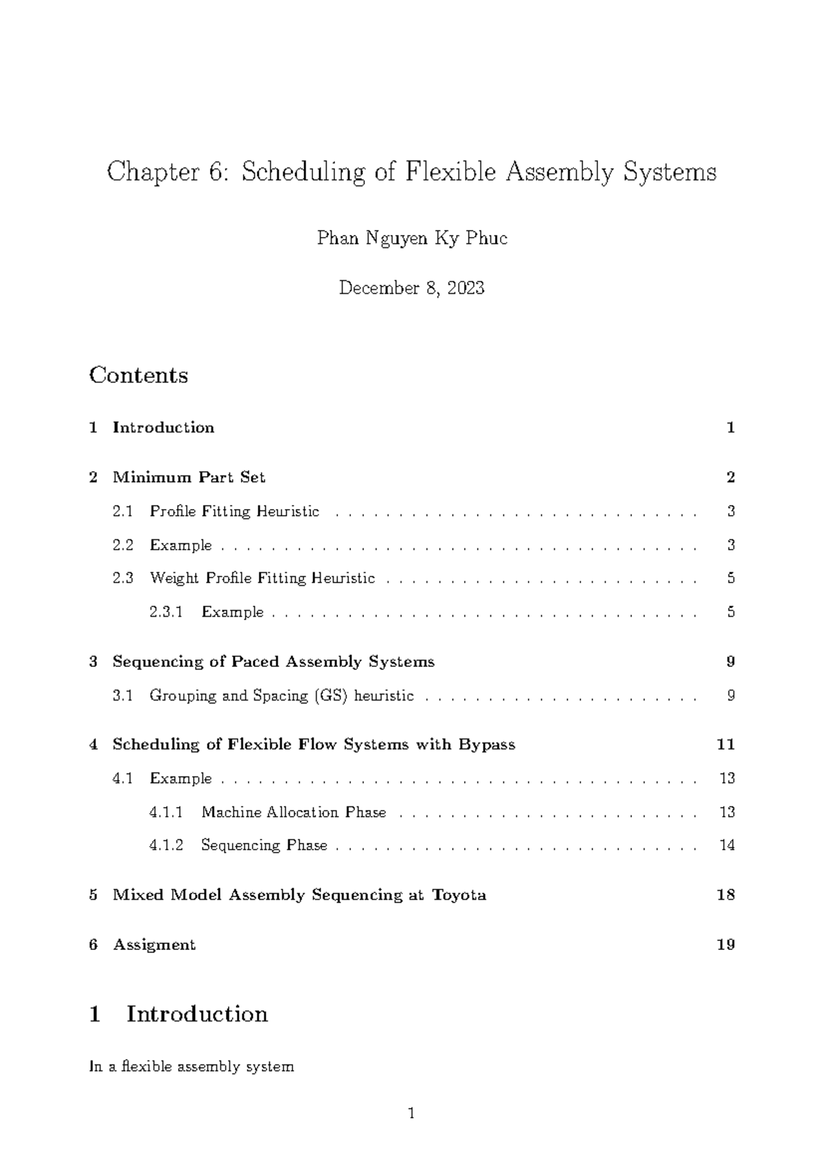 Chapter 6 - Chapter 6: Scheduling of Flexible Assembly Systems 1 ...