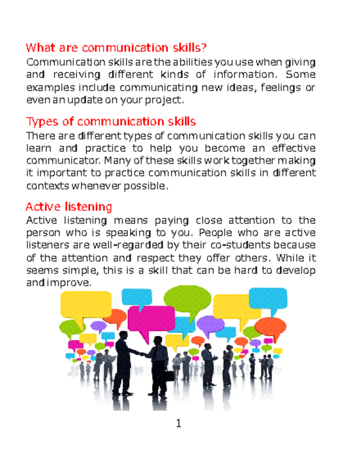 Communication Skills-1 - What are communication skills? Communication ...