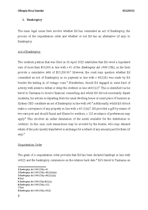 Module 3 (week 4) tutorial questions (final) - MODULE 3 – TUTORIAL QUESTIONS Question 1 (a) What ...