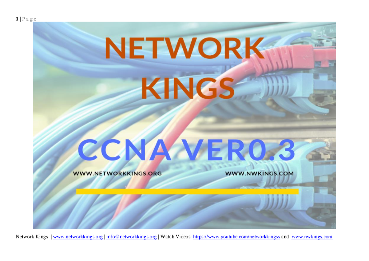 Notes ver 0.3 - CCNA :- Cisco Certified Network Associate ...