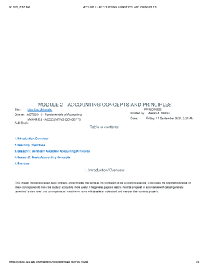 Module 3 - Accounting Elements AND Account Titles - ; MODULE 3 ...