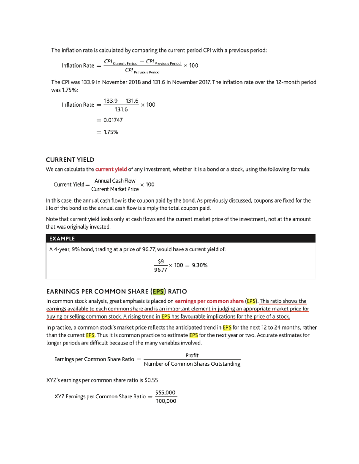IFC Formulas - IFIC 2023 - Studocu
