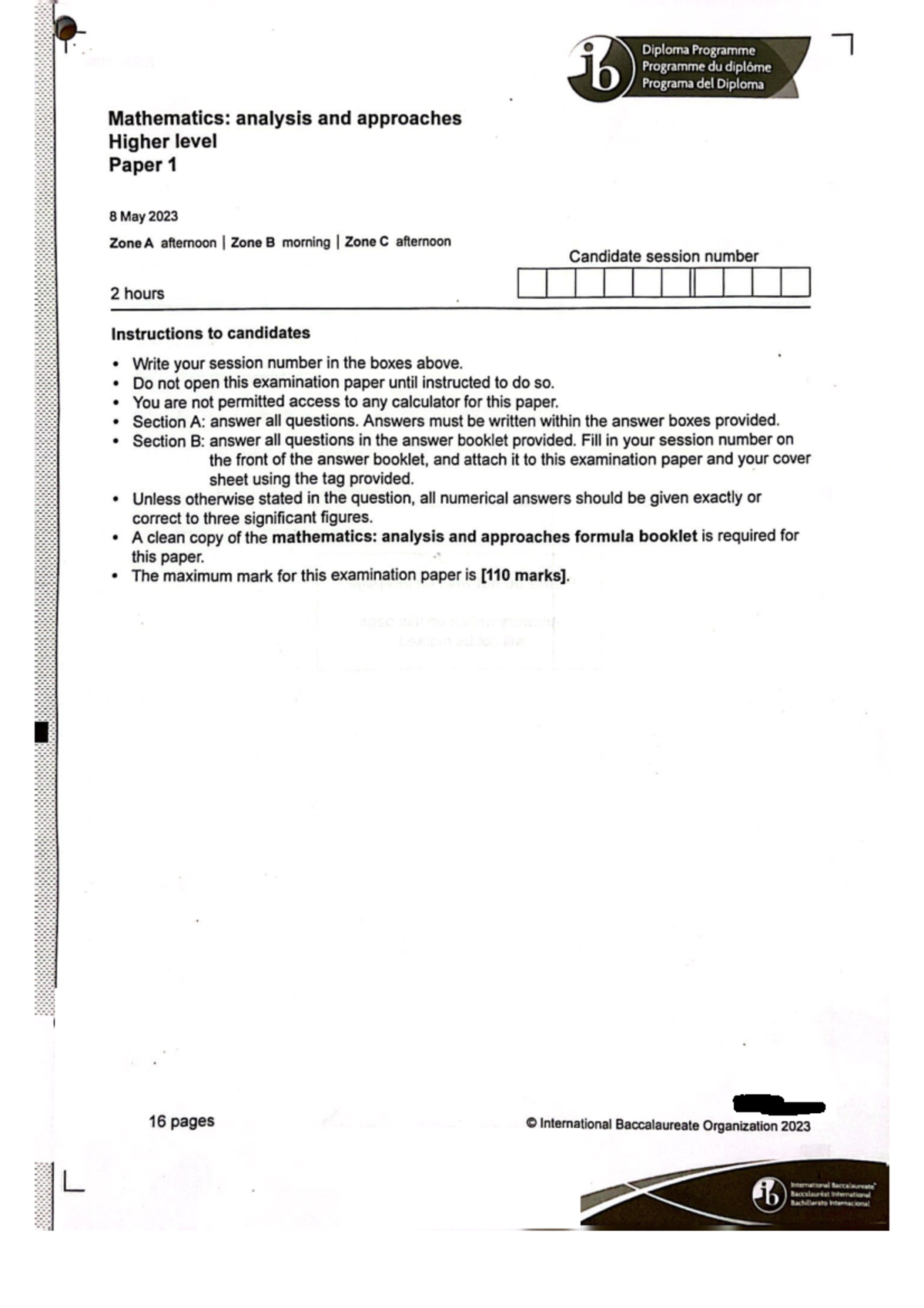 Math AAHL P1 Timezone C - Functional analysis - Studocu