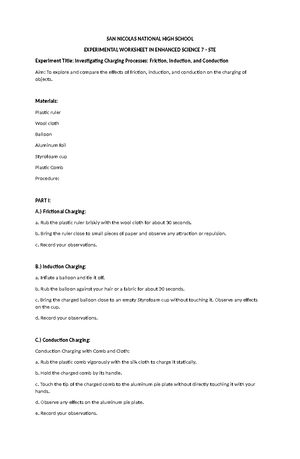Solutions - Laboratory Worksheet - STE 7 - LABORATORY WORKSHEET ...