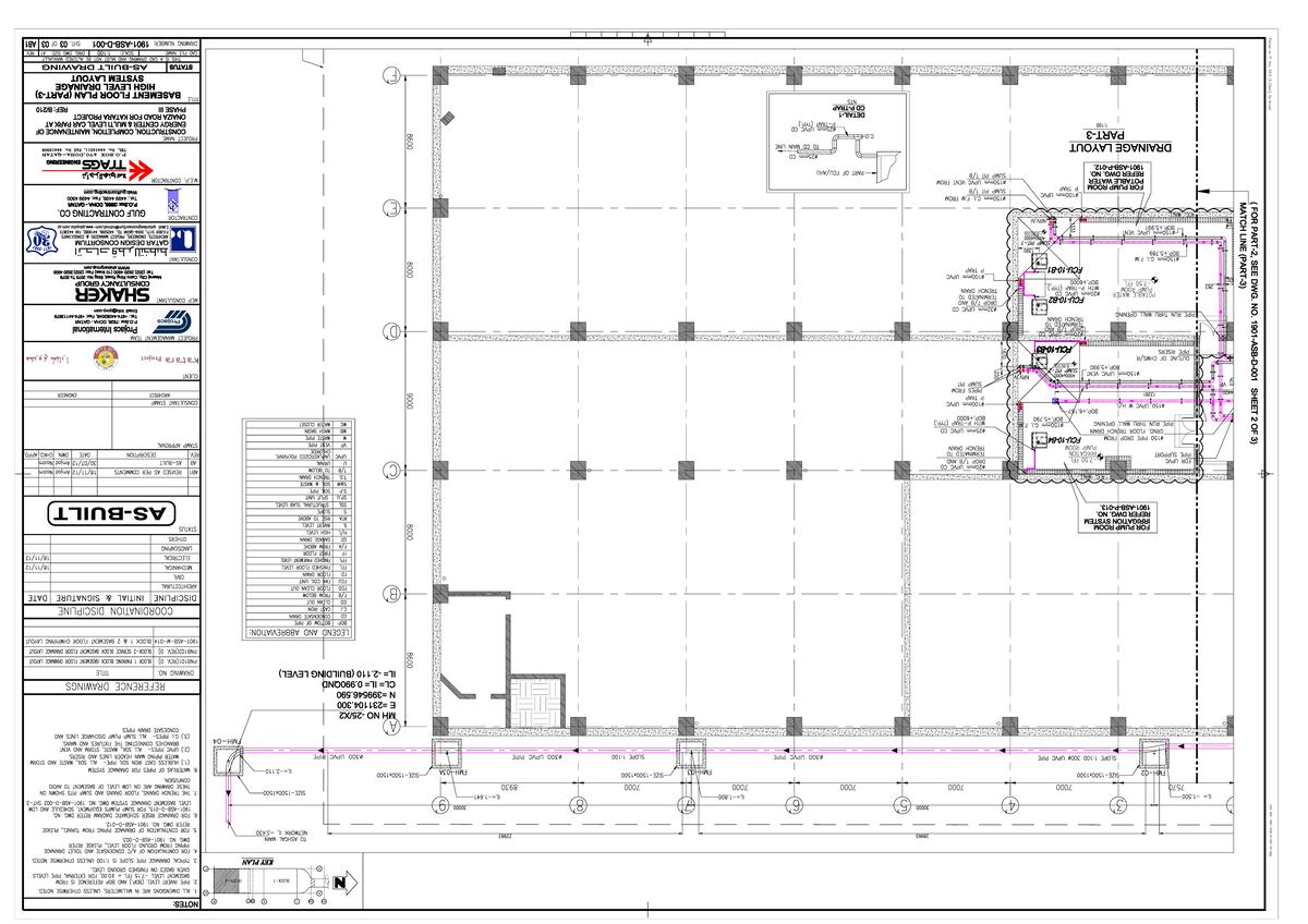 1901-ASB-D-001-3-R1 BFP High Level Drainage System Layout Part 3 Rev 1 ...