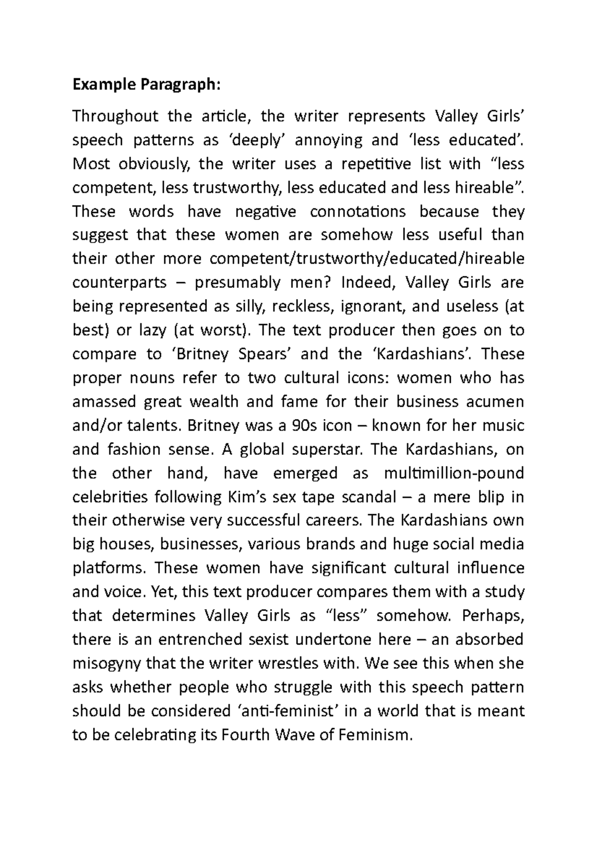 Valley Girls Example Paragraph Example Paragraph Throughout The valley-girls-example-paragraph-example-paragraph-throughout-the