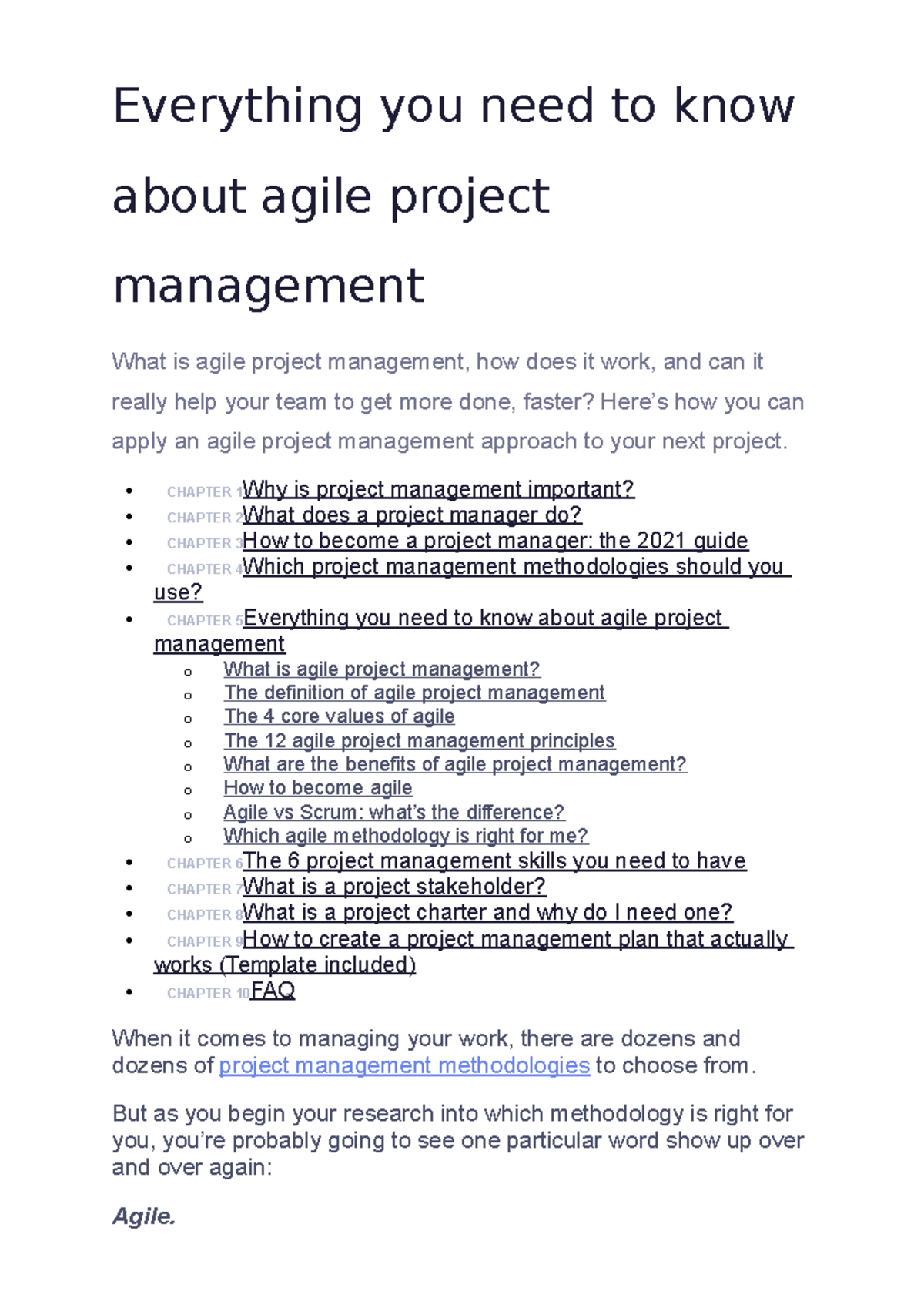 Everything you need to know about agile project management - Everything ...
