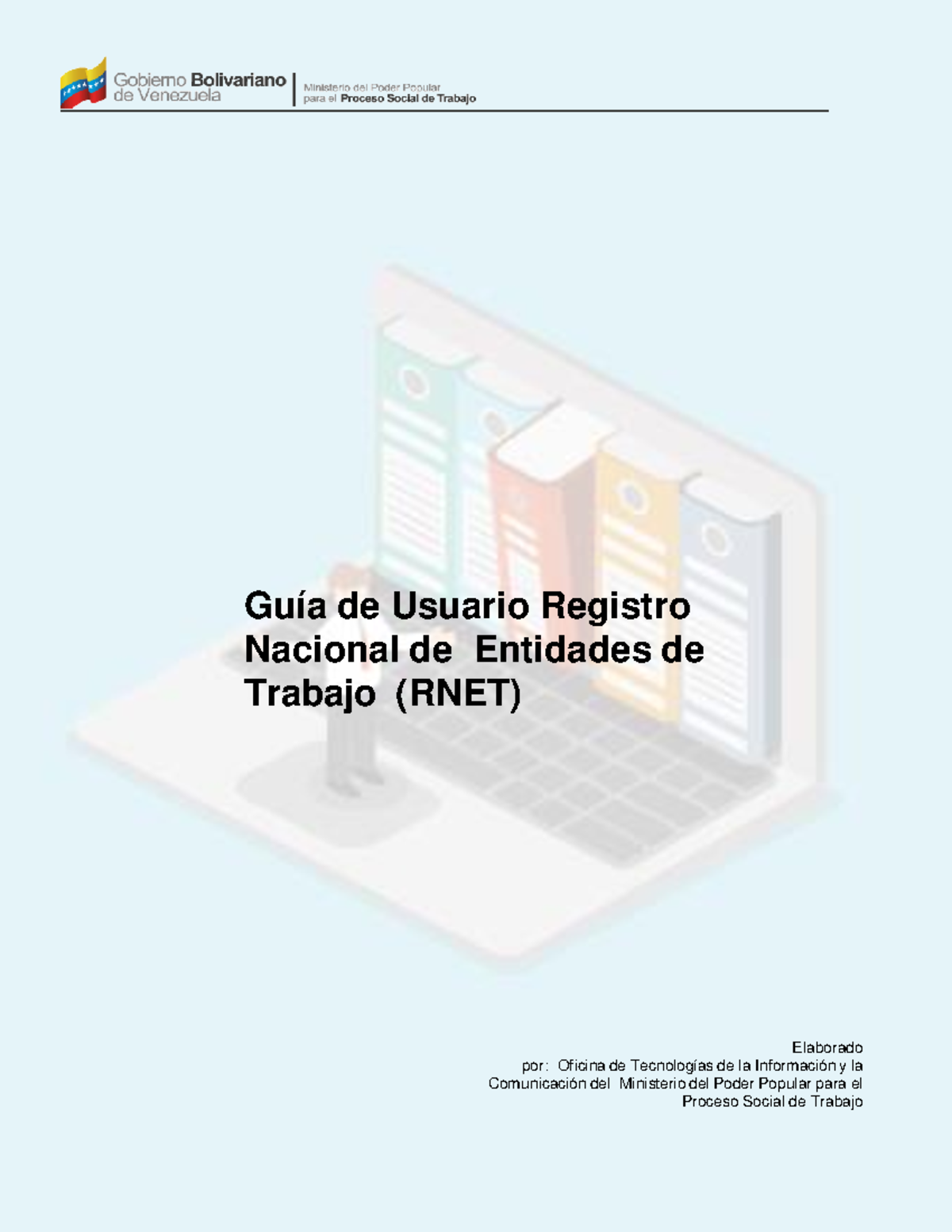 Manual RNET - MINISTERIO DEL TRABAJO - Guía de Usuario Registro ...