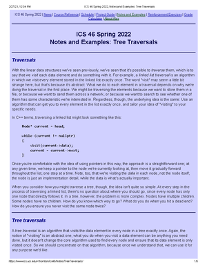 ICS 46 Spring 2022, Notes and Examples Binary Search Trees - ICS 46 ...