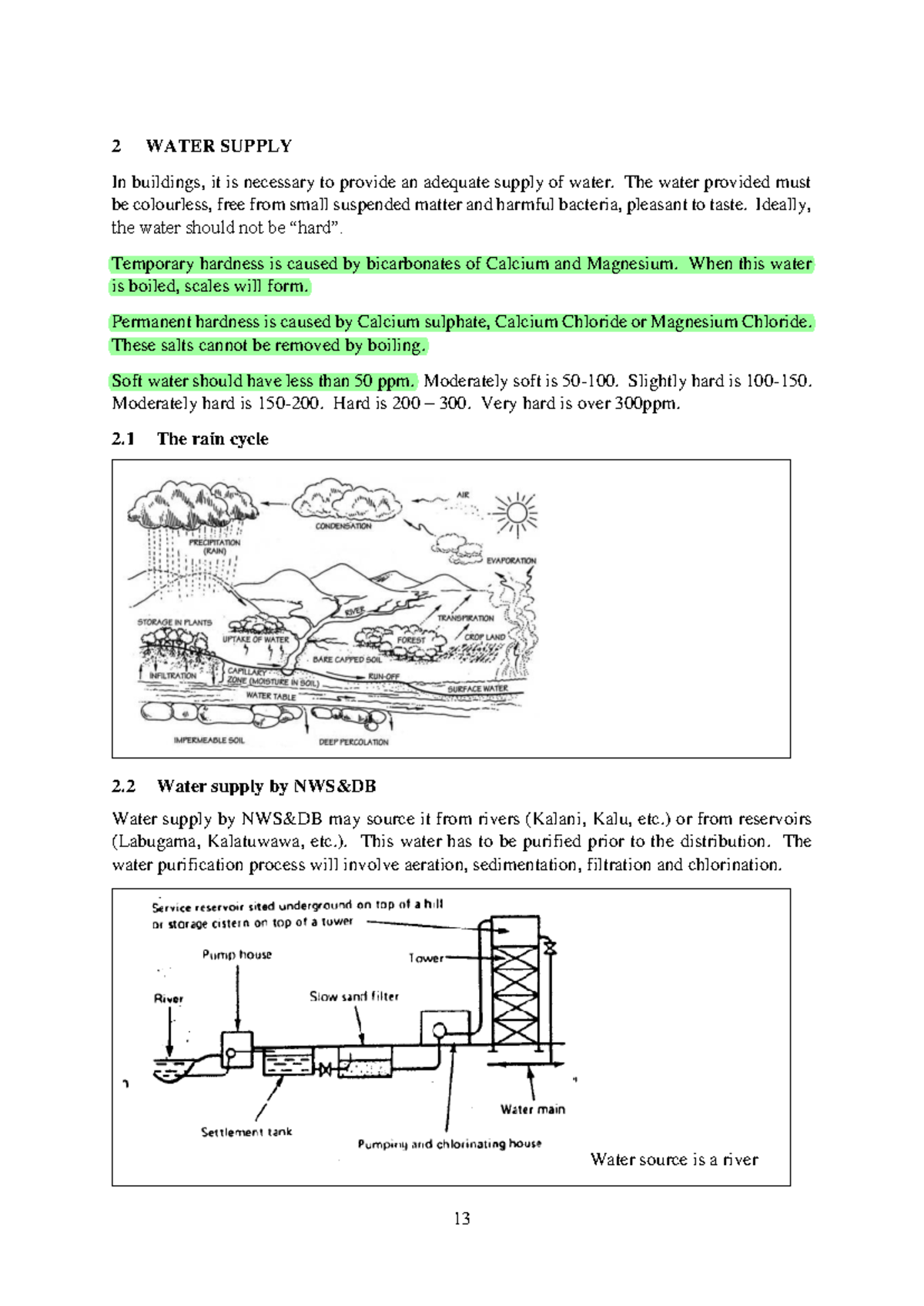 Water Supply - Building Engineering - CE4312 (Civil Engineering) - 2 ...