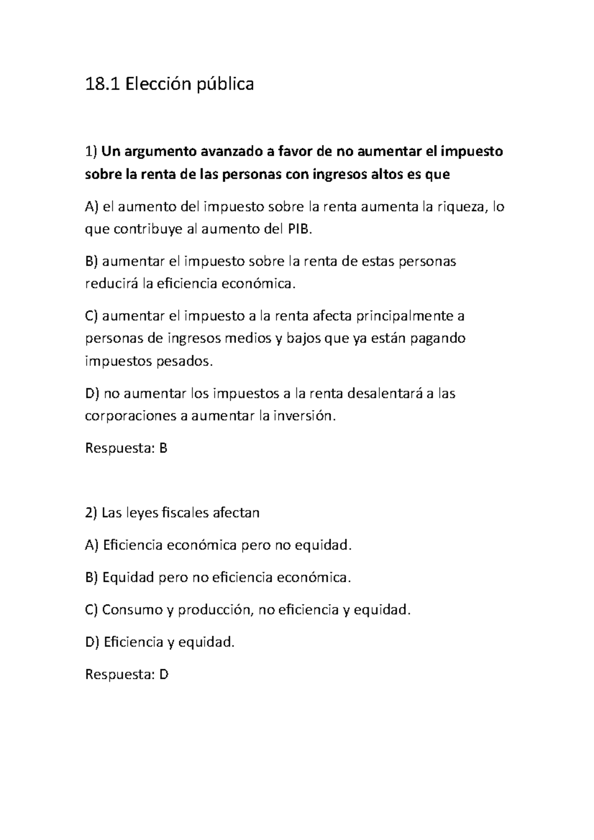 elección pública ejercicio derecho introducción a la economía - 18 ...