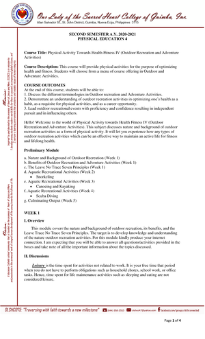 Field-Study-1-Episode-2 WA1 - Augustinian Recollect Sisters Plaza Mabini, Balayan 4213 Batangas ...