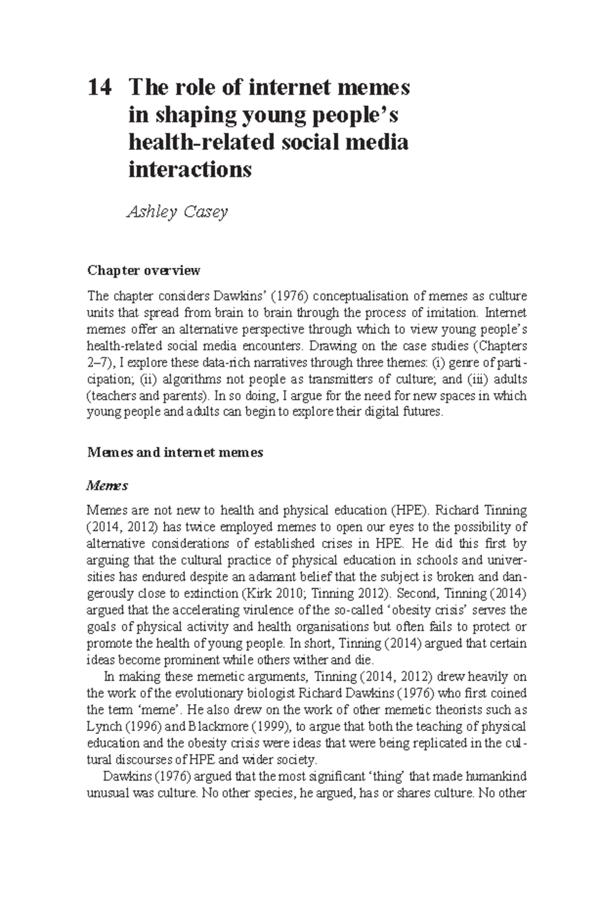 The role of internet memes in shaping young people - 14 The role of ...