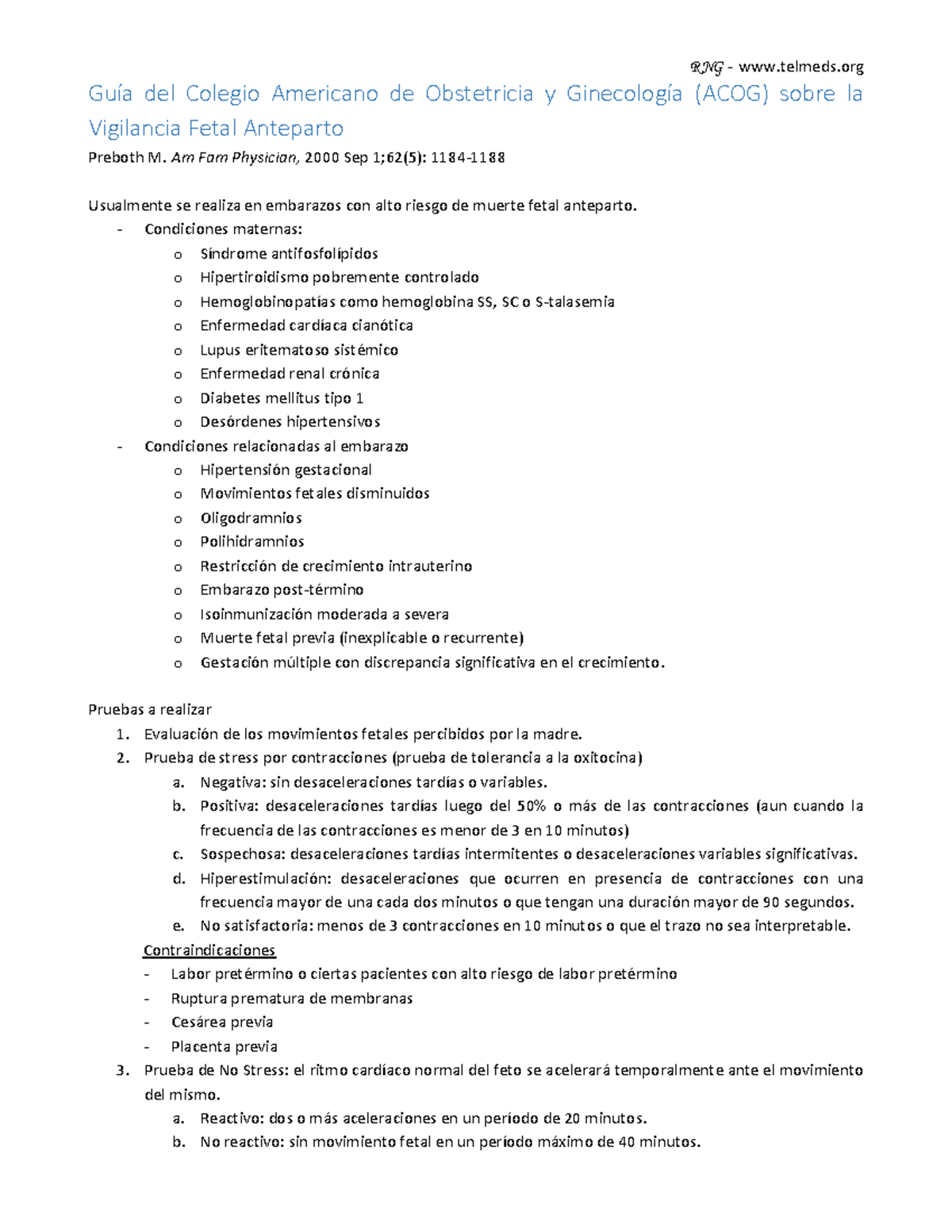 Monitoreo-fetal-anteparto archivo - Guía del Colegio Americano de ...
