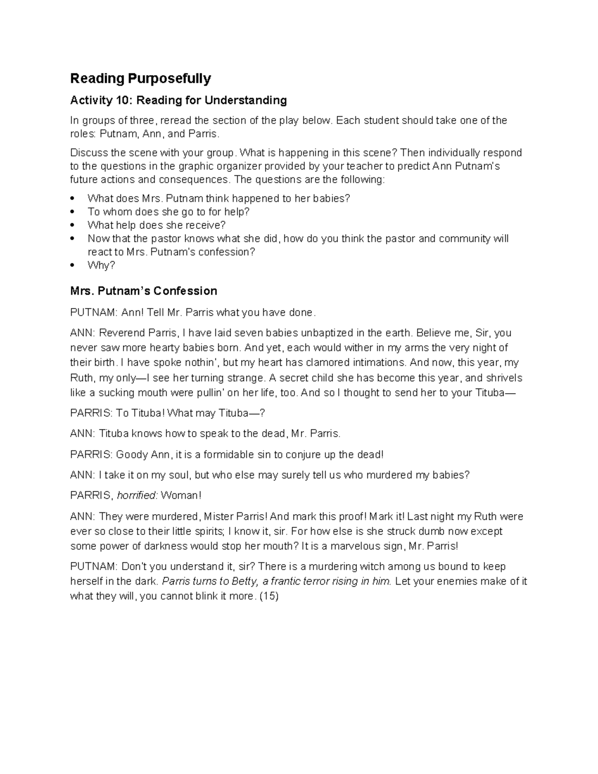 4.10 Reading for Understanding - Reading Purposefully Activity 10 ...